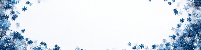 Snowflake Winter Border Clipart: Christmas Digital Image (JPG), Spring ...