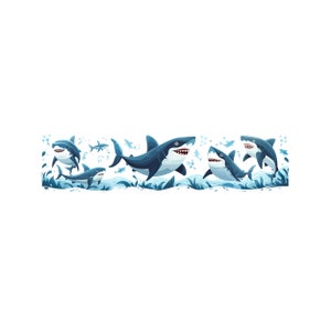 10 PNG Shark Border Cartoon Clipart, Cute Shark High-resolution PNG ...