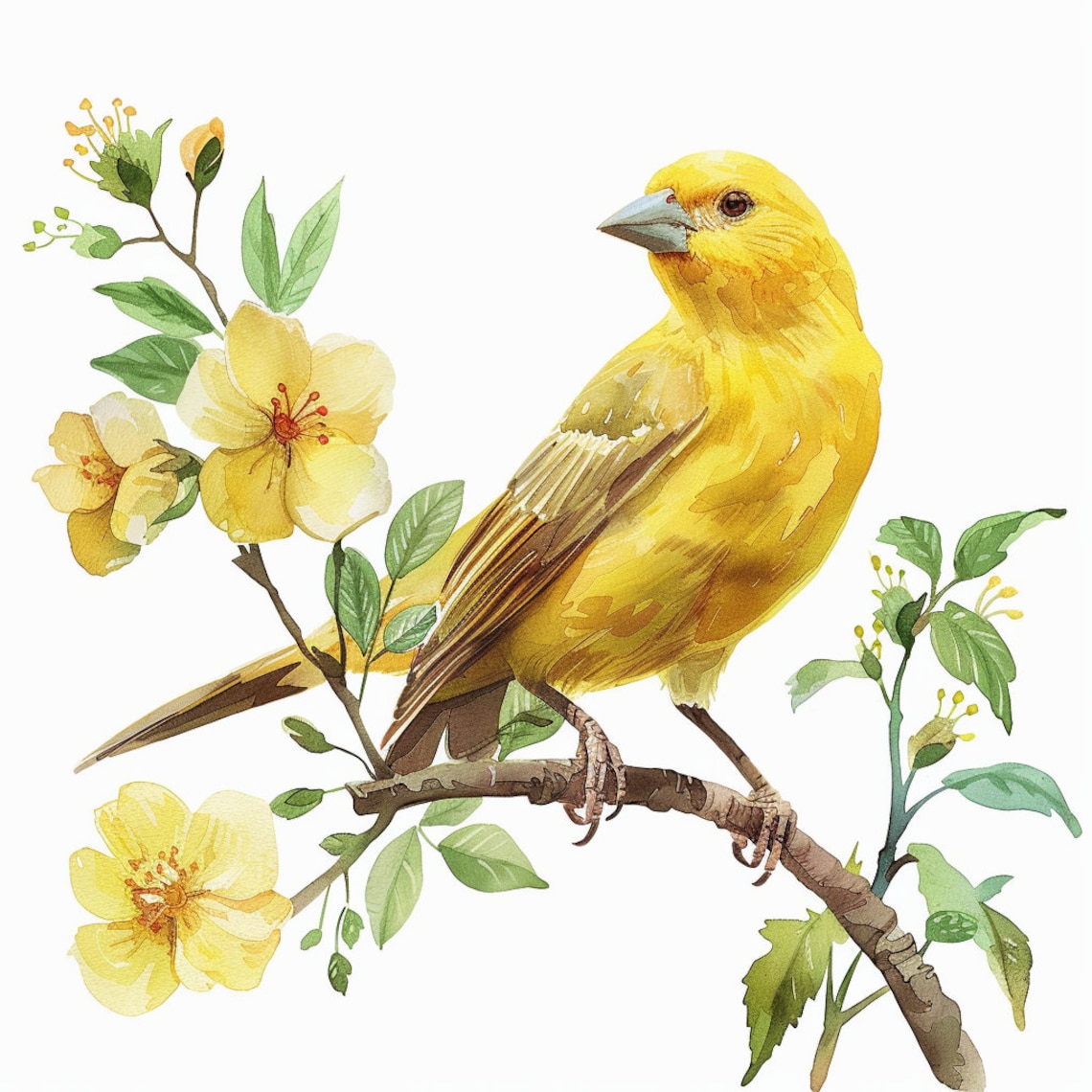 18 PNG Canary, Canary Clipart, BIRD Png, Watercolor Clipart,yellow Bird ...