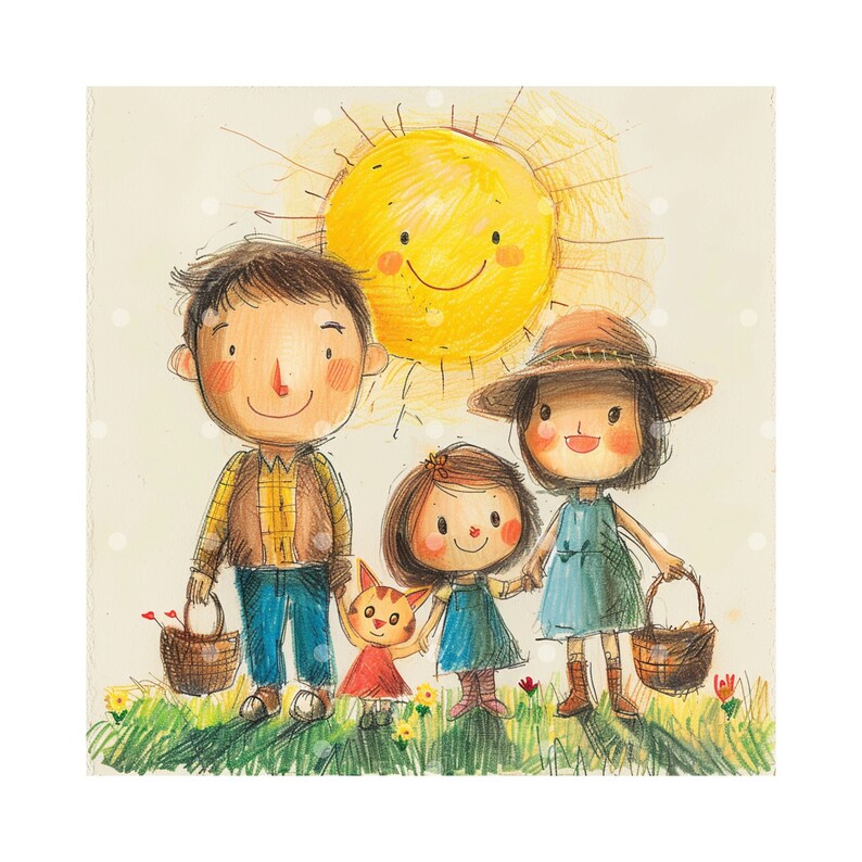 12 Family Pastel Clipart, JPG Clipart. Family Together. Printable ...