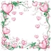 Frame of Hearts Valentine’s Day Clipart, Romantic Heart Frames, 12 JPG ...