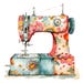 12 WATERCOLOR SEWING MACHINE Clipart, Watercolor Sewing Machine ...