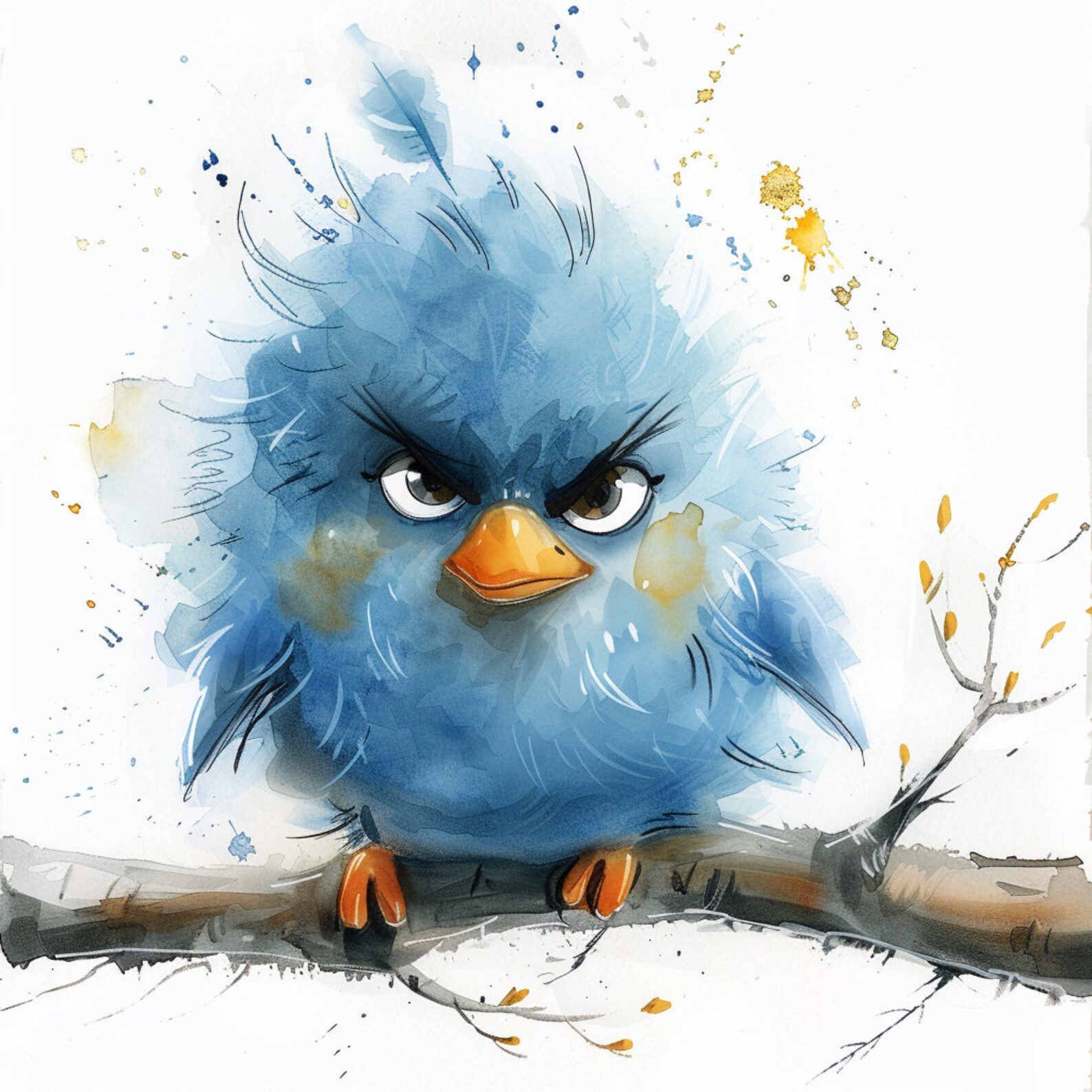 12 Funny Bird, PNG Clipart, Bird Clipart, Birds Like in Children's ...