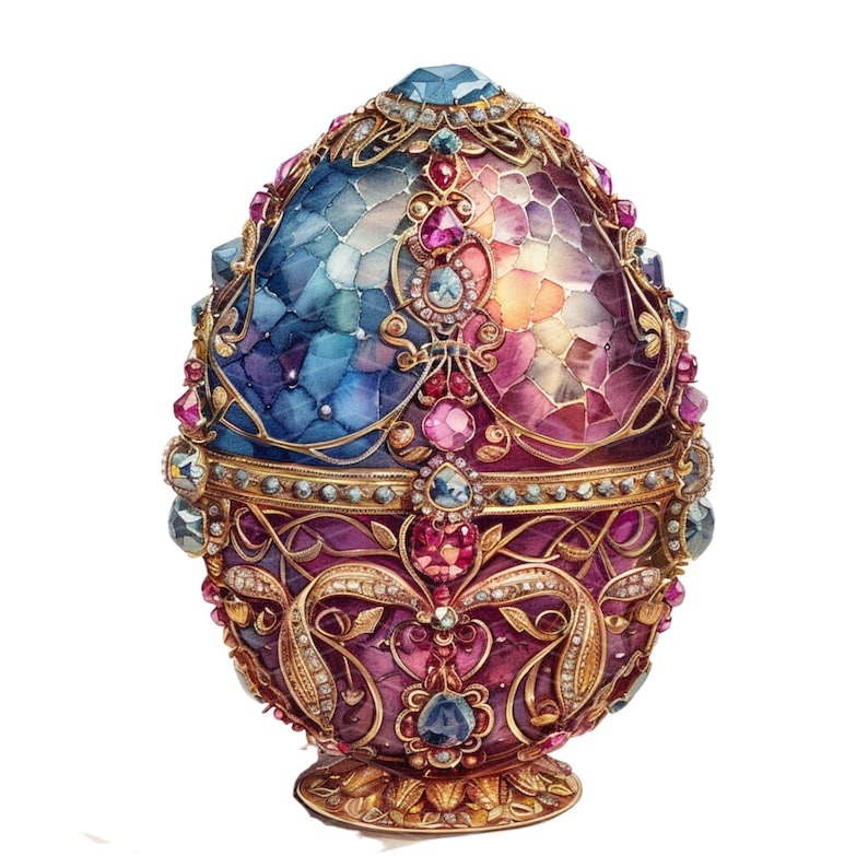 Faberge Egg Clipart, Enamelled Jewelry Egg PNG (digital Download) - Etsy