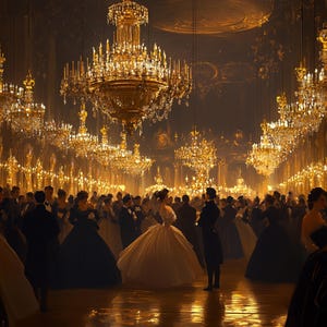 12 Victorian Age Ball Clipart, JPG Historical Ballroom Scenes, Elegant ...