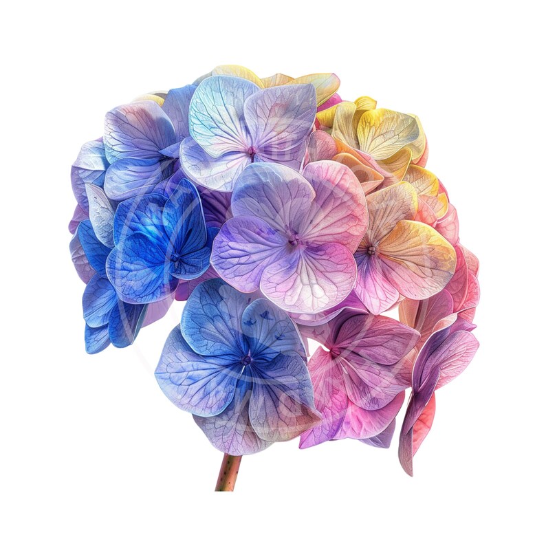 14 PNG Hydrangea Clipart, Hydrangea Print Transparent BG Printable ...