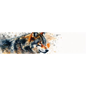 Wolf Border Clipart: Wildlife Theme, High-resolution (digital Download ...