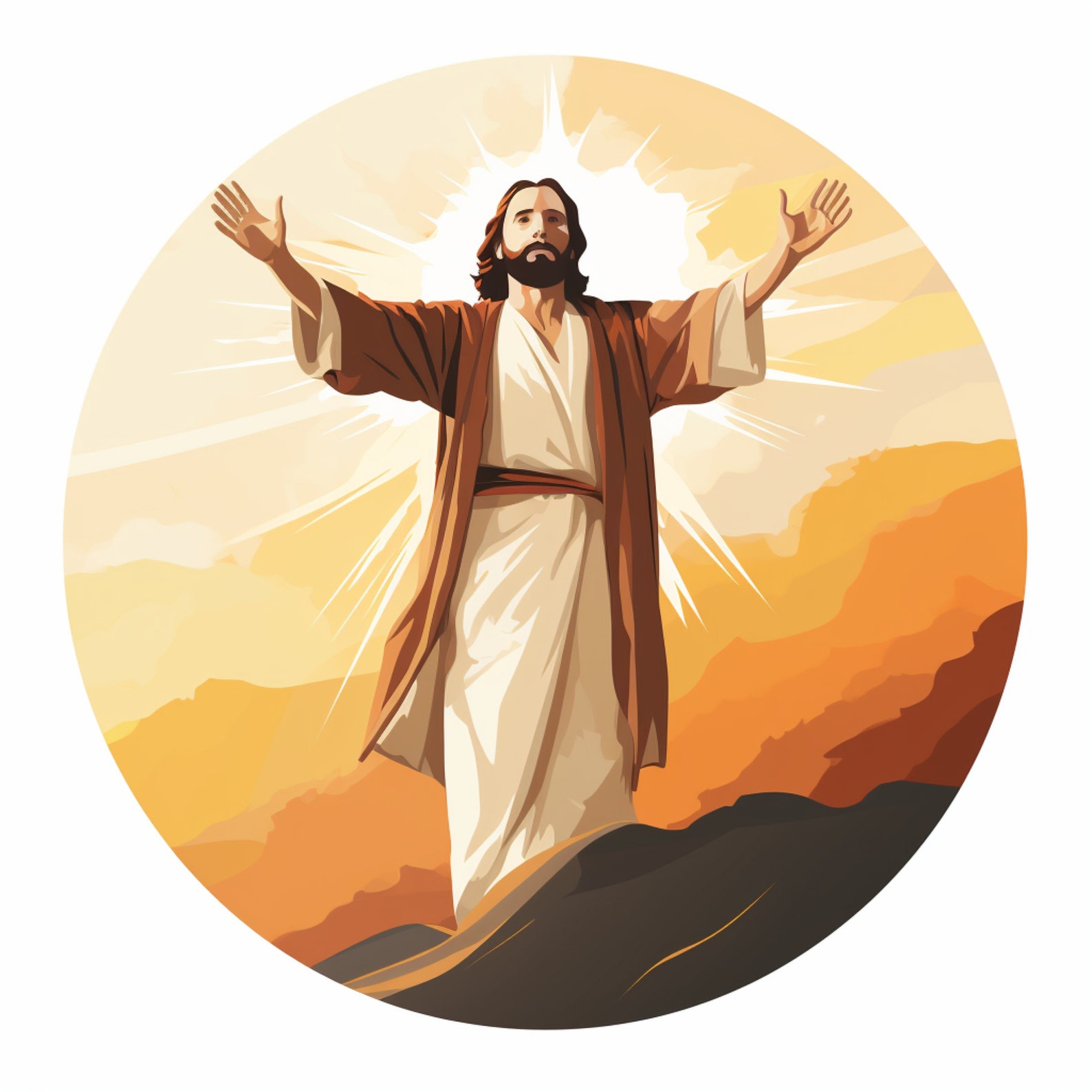 12 Jesus Blessing Clipart Bundle Religious Clip Art Christian Art High ...