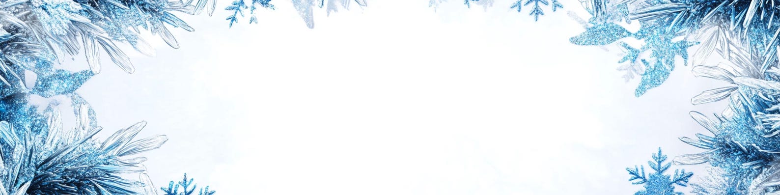 Snowflake Winter Border Clipart: Christmas Digital Image (JPG) - Etsy