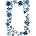 Christmas Snowflake Frames Clip Art: Holiday PNG Bundle (digital ...