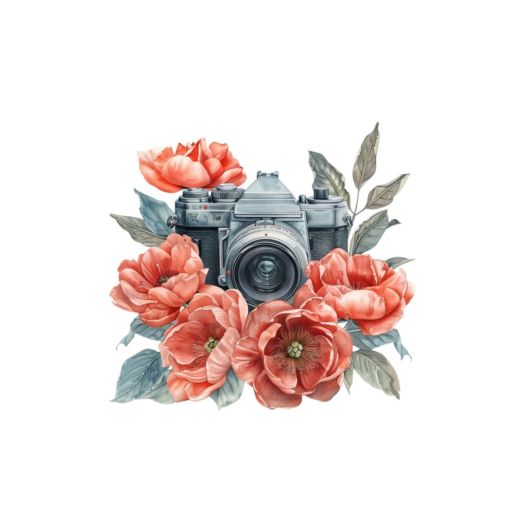 12 PNG Photocamera and Flowers Clipart, Flowers and Camera Png ...