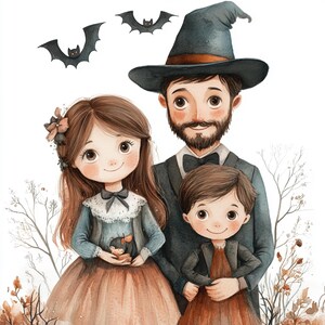 10 Wizard Halloween Bundle Clipart, JPG Wizard Illustrations, Printable ...