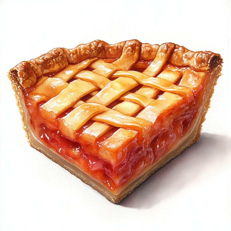 12 APPLE PIE Clipart, Png Pie Image, Homemade Pie Clip Art, Digital ...