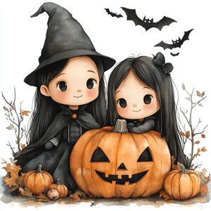 10 Cute Vampires Clipart, Cartoon Vampire Bundle Clip Art, Halloween ...