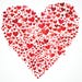 Red Hearts Valentine's Day Clipart: Love Heart Designs (JPG Digital ...