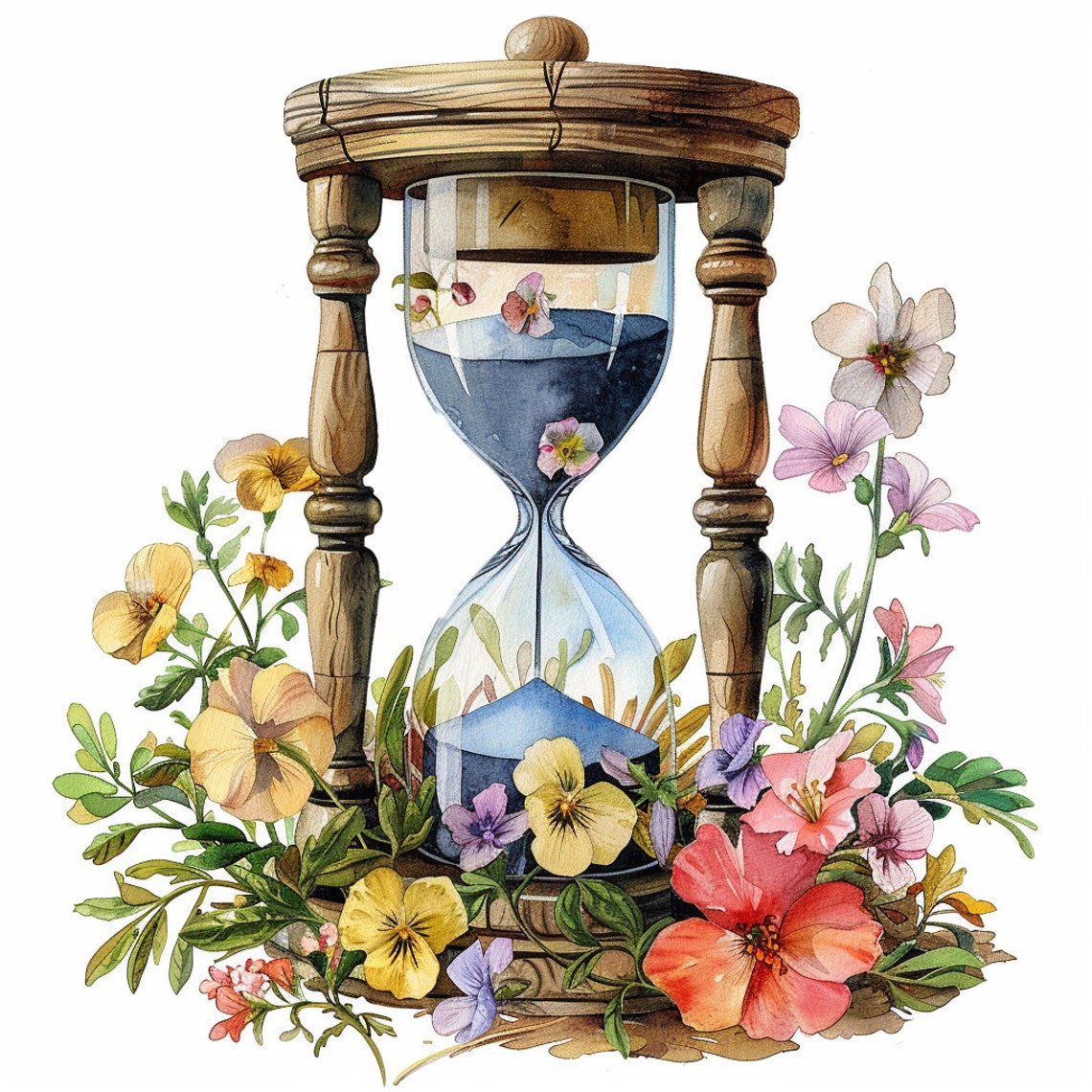 16 JPG Sandglass Clipart, Sand Timer Jpg, Sand Clock Clipart, , Digital ...