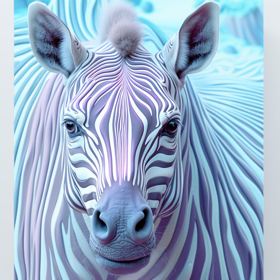 12 Zebra Neon Clipart, Zebra Clip Art Wall Art, Watercolor Zebra ...