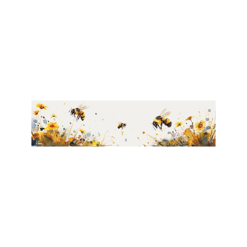 Bumblebee Flowers Border Clipart: High-resolution Bee PNG (commercial ...