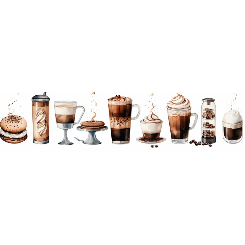 10 PNG Coffee Border Clipart, Coffee Clipart PNG, Coffee Transparent Bb ...