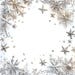 Snowflake Frame Digital Images: Christmas Winter Clipart (jpg), Spring ...