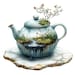 Watercolor Sprout in Teapot Cliparts: Growing Plant Illustration ...