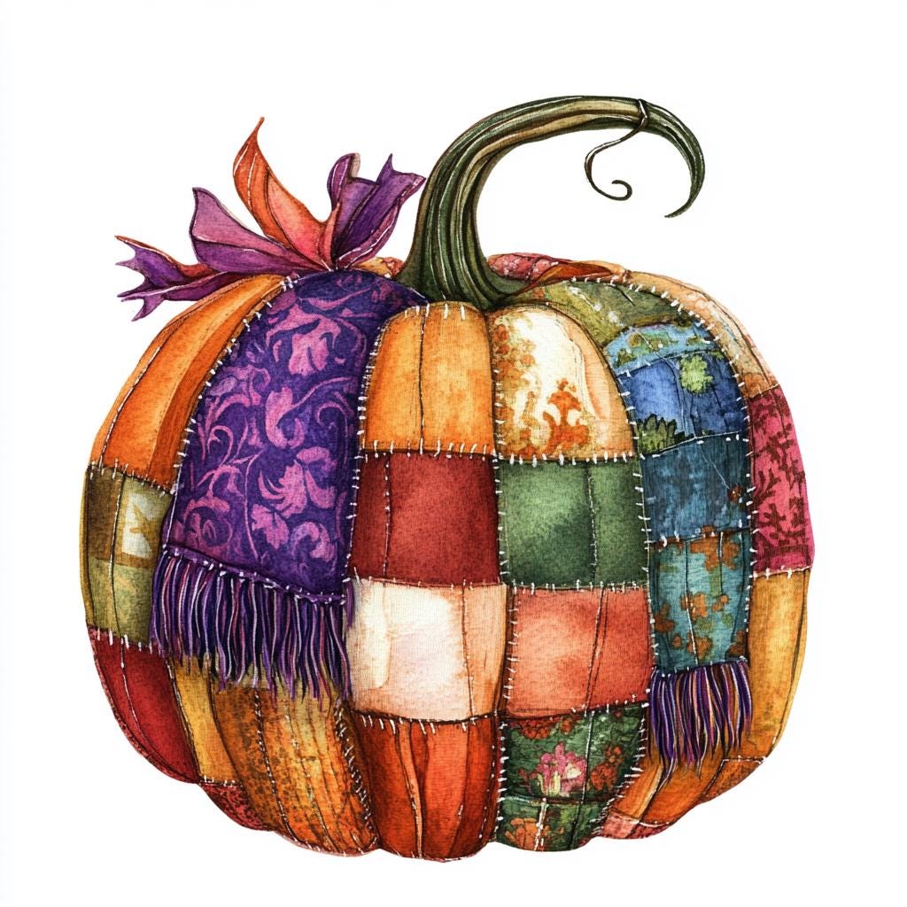 Pumpkins Patchwork Cliparts, Commercial Use Pumpkins Art, 10 Print Pumpkins, Collage Pumpkins ...