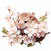 20 Mouse in a Flower Cliparts, JPG Image of a Mouse in a Flower ...