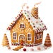 Christmas Gingerbread House Clipart: Festive Holiday Illustration ...