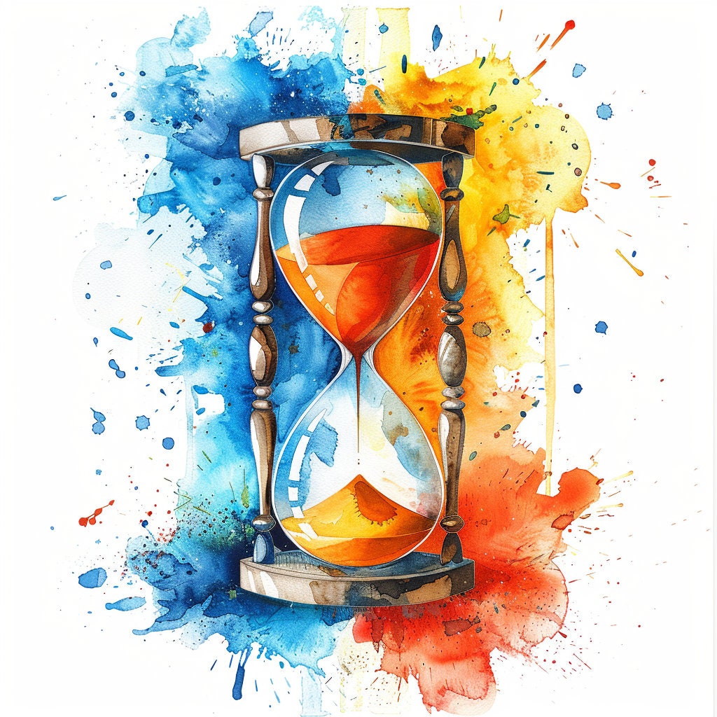 16 JPG Sandglass Clipart, Sand Timer Jpg, Sand Clock Clipart, , Digital ...