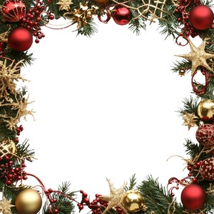 Watercolor Christmas Frames Clip Art: Holiday PNG Bundle (digital ...