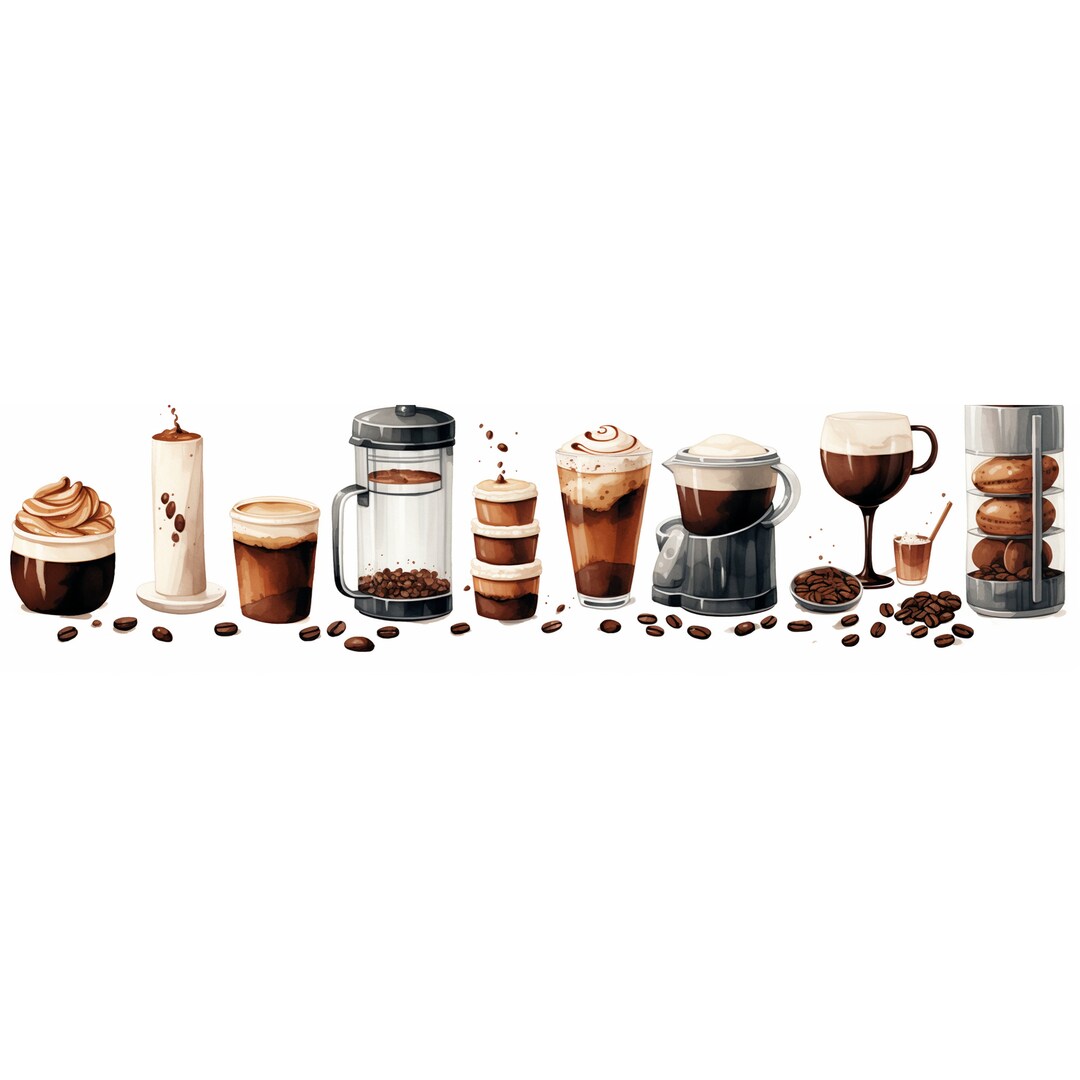10 PNG Coffee Border Clipart, Coffee-themed Clipart, Coffee Transparent ...