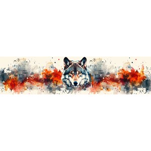 10 Wolf Border Clipart, Wolf High-resolution JPG, Wolf Digital Download ...