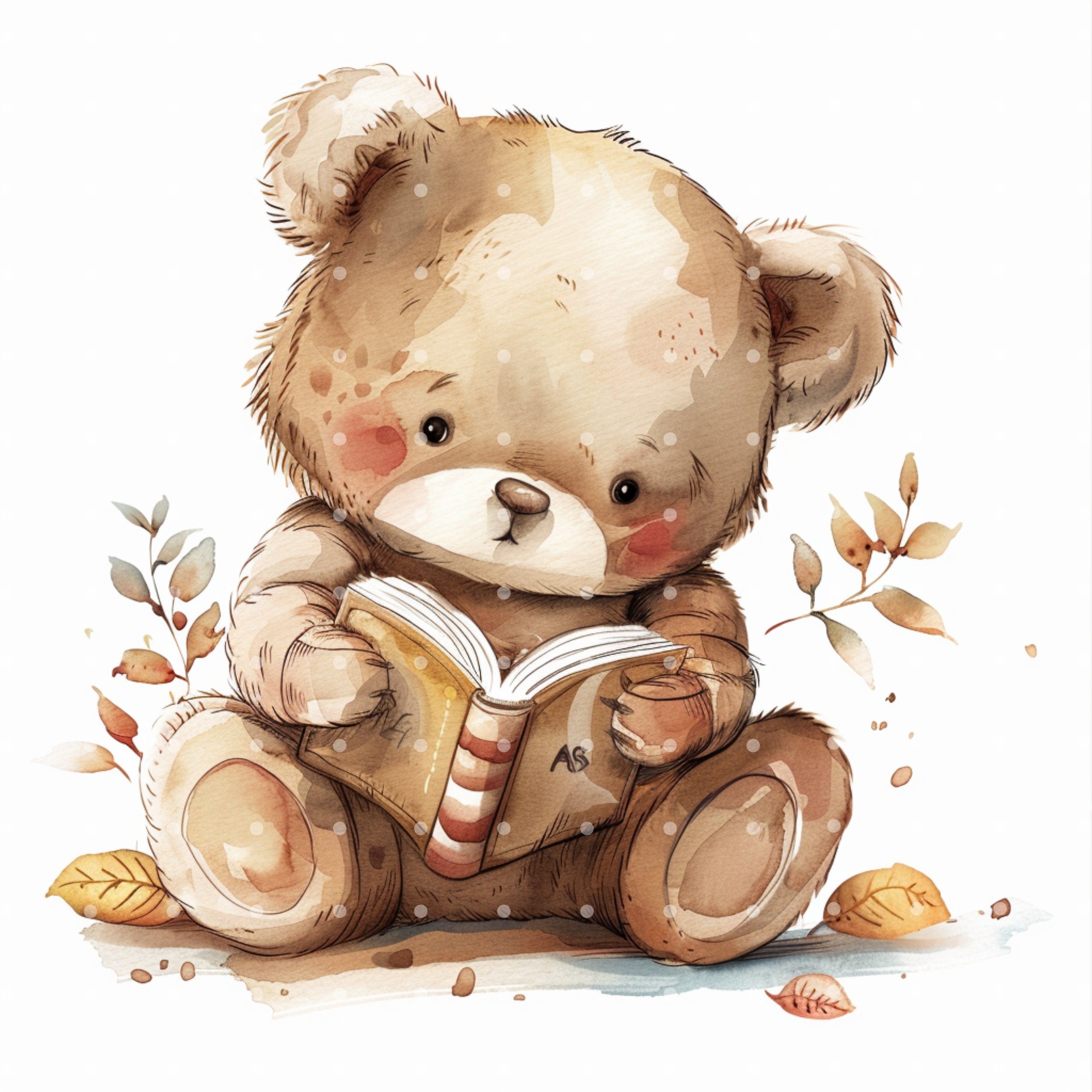 12 PNG Teddy Bear and Book, Book PNG Clipart, Teddy Bear Cute Clip Art ...