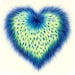 Furry Heart Clipart, Hairy Cute Heart Illustration, Valentine’s Day ...