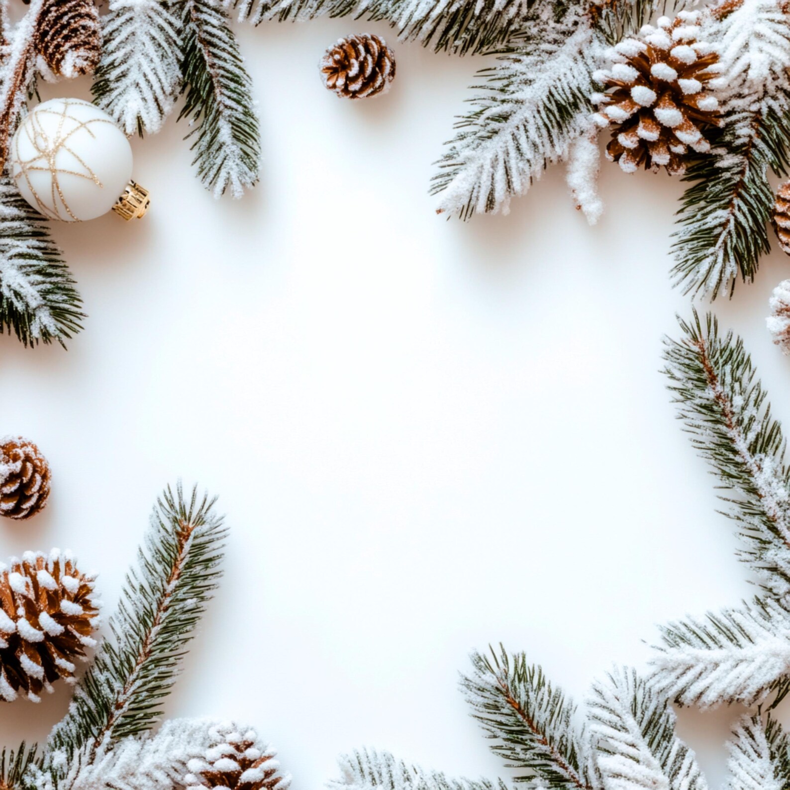 Watercolor Christmas Frames Clipart: Holiday JPG Bundle (digital ...