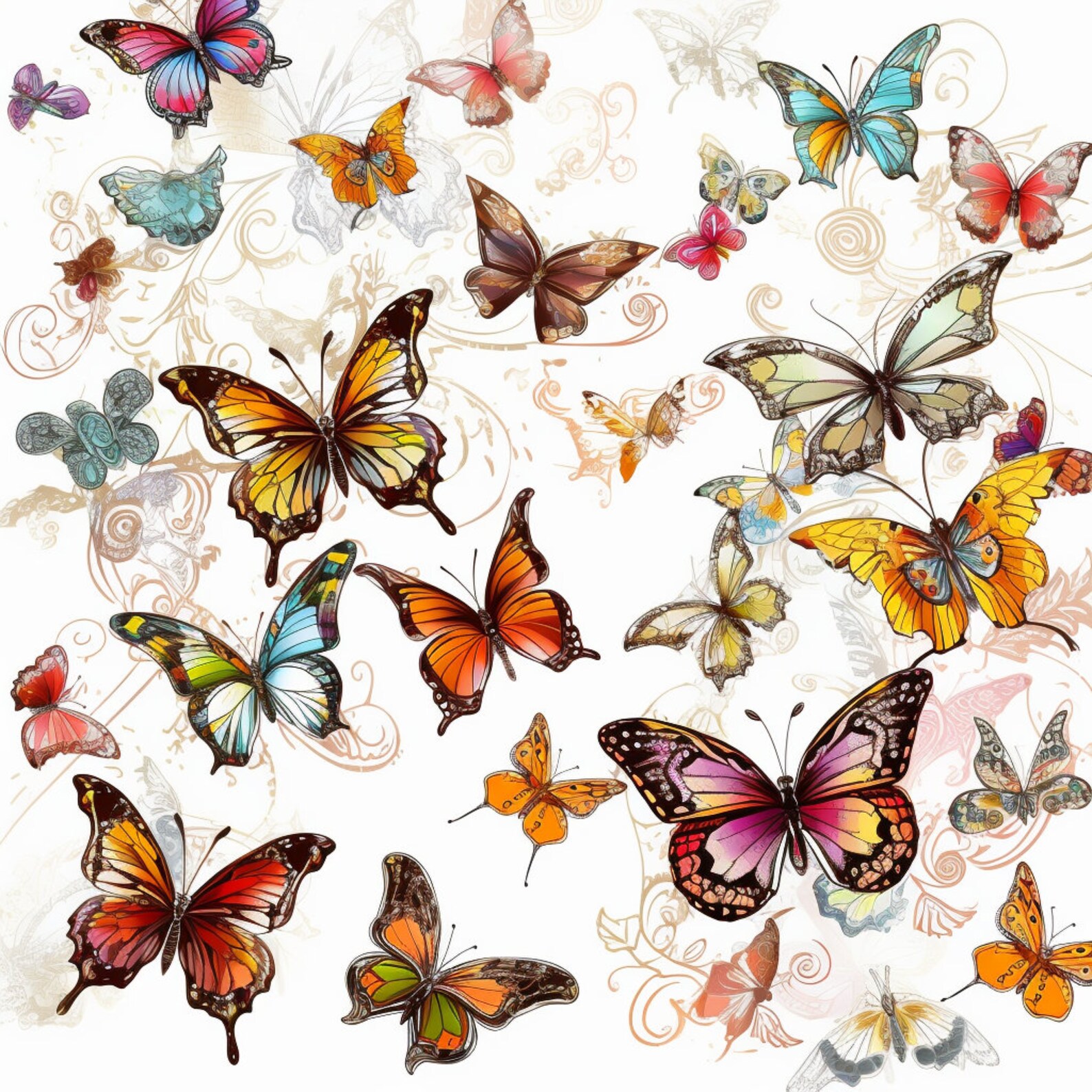 36 PNG Butterfly Clipart for Print.transparent Background Png ...