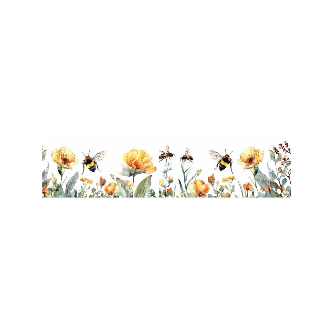 15 Bee Border PNG Clipart, Flowers Border Clipart PNG, Bumblebee Border ...