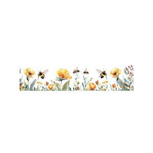 15 Bee Border PNG Clipart, Flowers Border Clipart PNG, Bumblebee Border ...