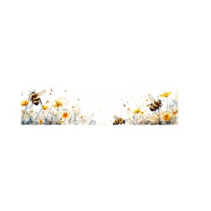 15 Bee Border PNG Clipart, Flowers Border Clipart PNG, Bumblebee Border ...