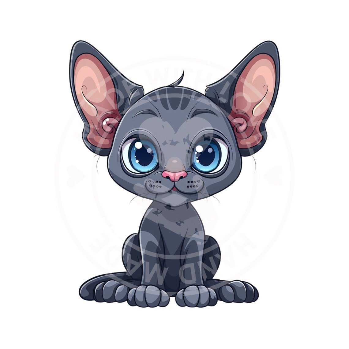 15 PNG Cartoon Sphynx Cat Clipart, Baby Sphynx Cat, Printable ...