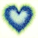 Furry Heart Clipart, Hairy Cute Heart Illustration, Valentine’s Day ...