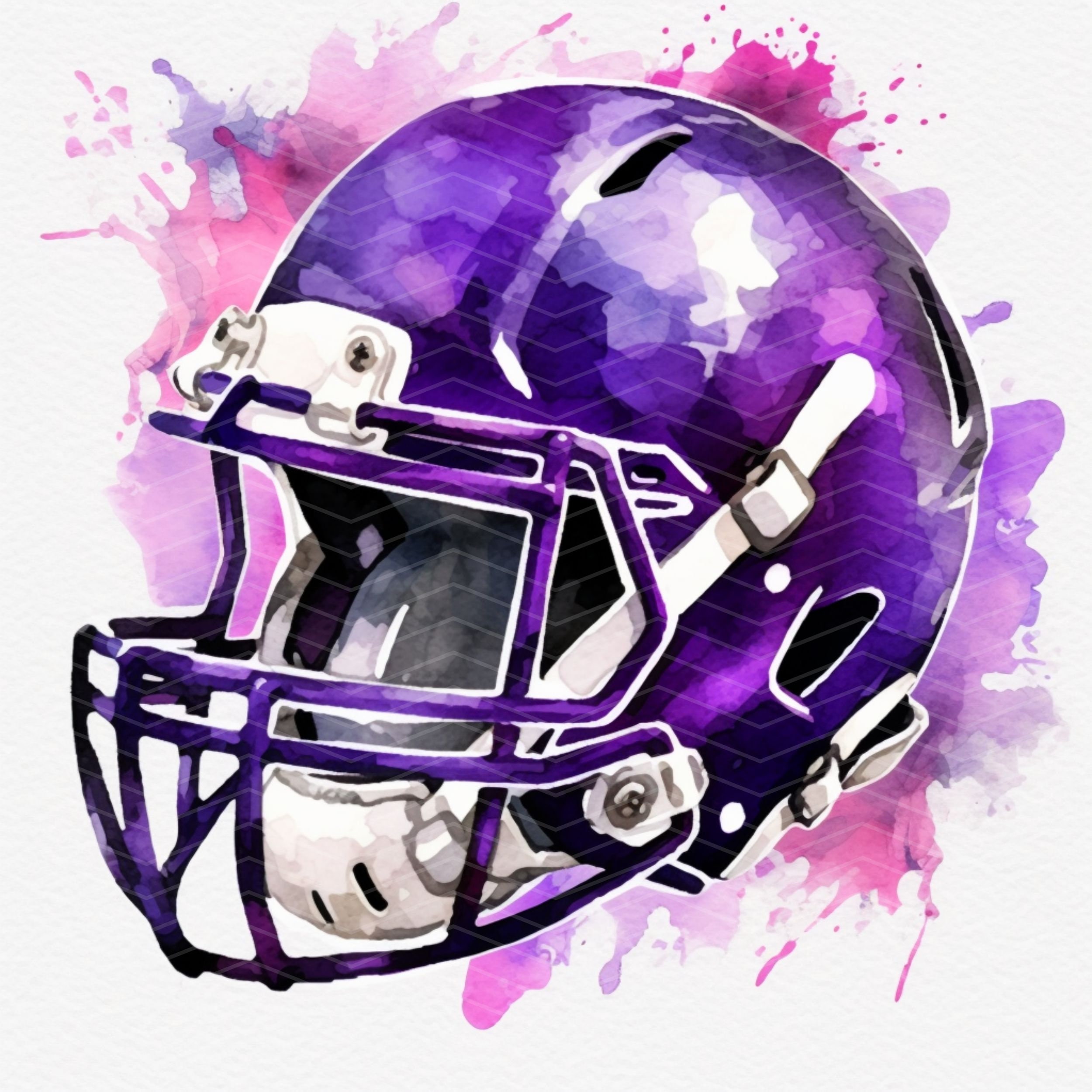 12 American Football Helmet Cliparts, JPG Image, Watercolor Football ...