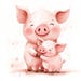 10 Cute Pig and Piglet Clipart, Commercial Use Piglet Art, Print Pig ...