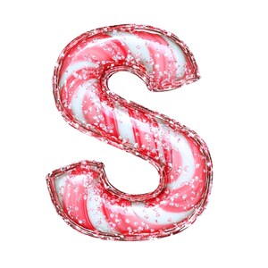 Pink Christmas Candy Alphabet Png: Glittering Candy Cane Font (digital ...