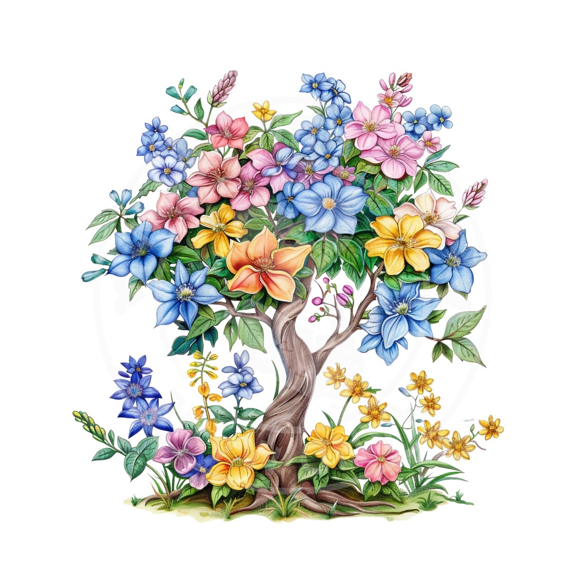 12 PNG Magic Blossom Trees Clipart. Transparent Background Png Magic ...