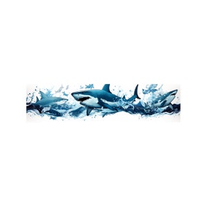 10 PNG Shark Border Cartoon Clipart, Shark Border High-resolution ...