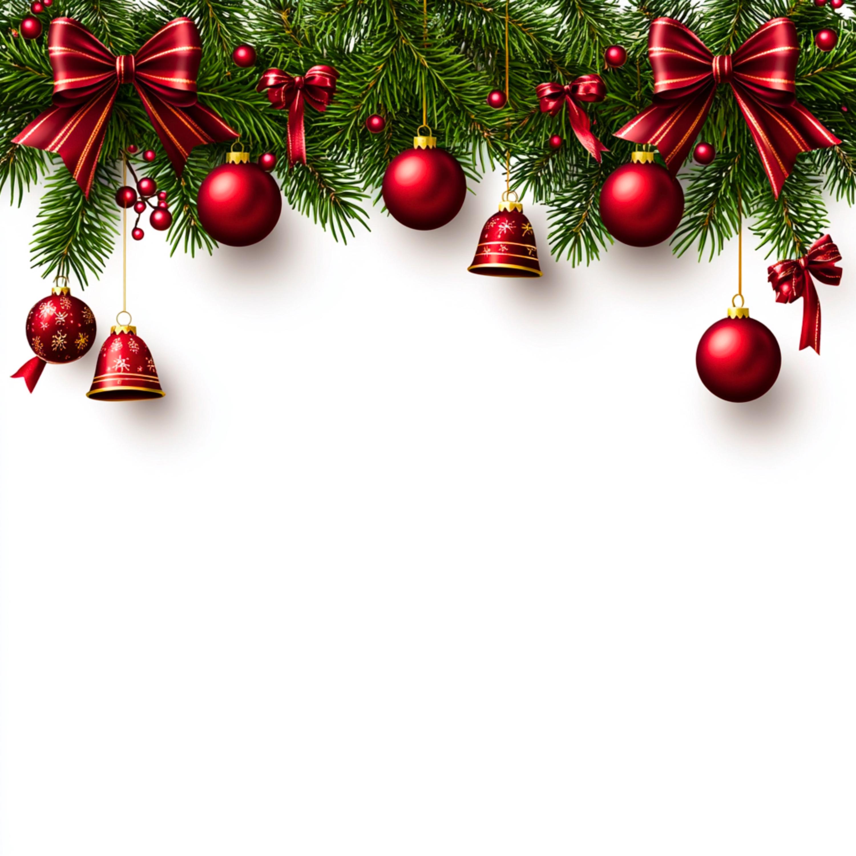 Christmas Border Clipart: Holiday Frame Decor (digital Download ...