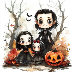 10 Cute Vampires Clipart, Cartoon Vampire Bundle Clip Art, Halloween ...