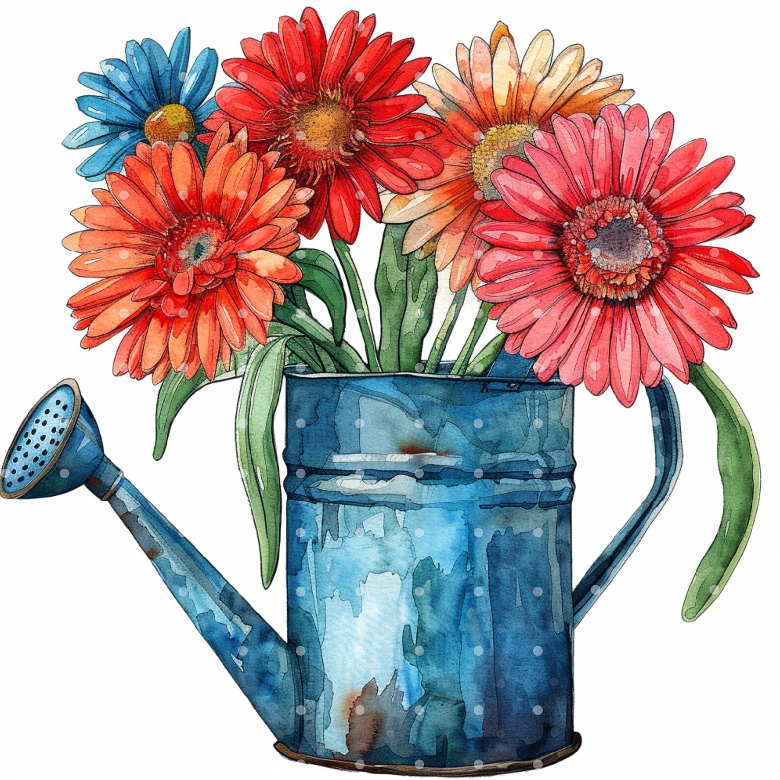 12 Vintage Gardening Tools Clipart Bundle, Watering Can, High Quality ...