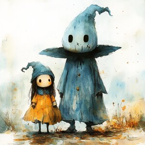 10 Wizard Halloween Bundle Clipart, JPG Wizard Illustrations, Printable ...